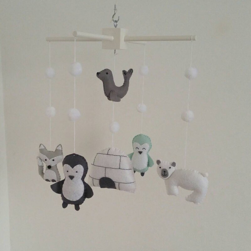 Penguin Baby Mobile - Etsy