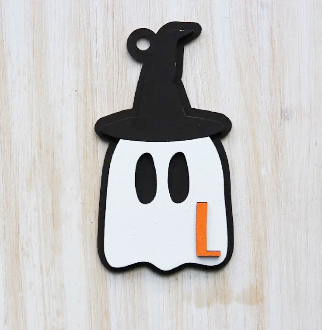 Personalized Ghost Basket Tag, Boo Basket Tag, Personalized Halloween ...