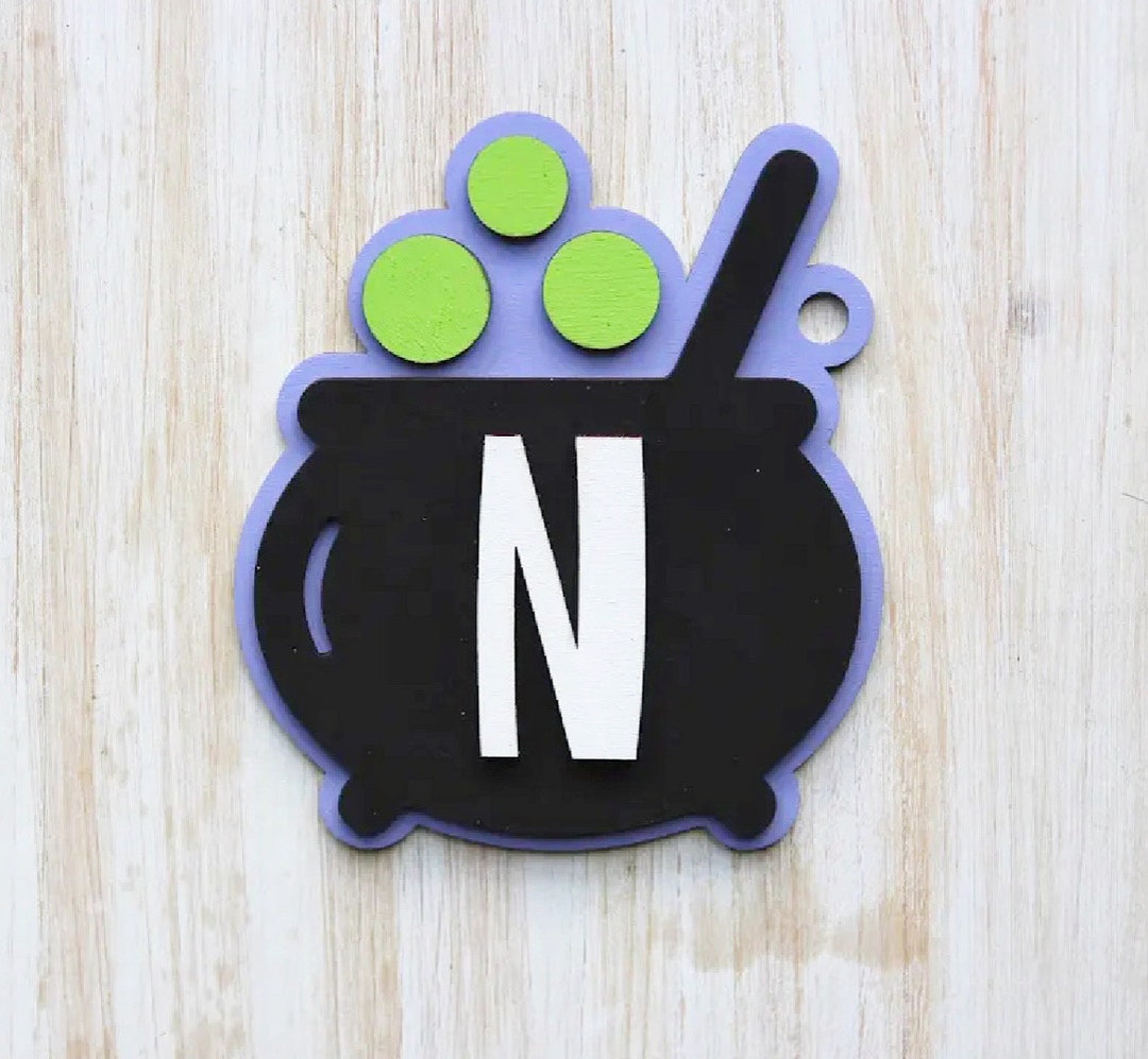 Personalized Cauldron Basket Tag, Boo Basket Tag, Personalized ...