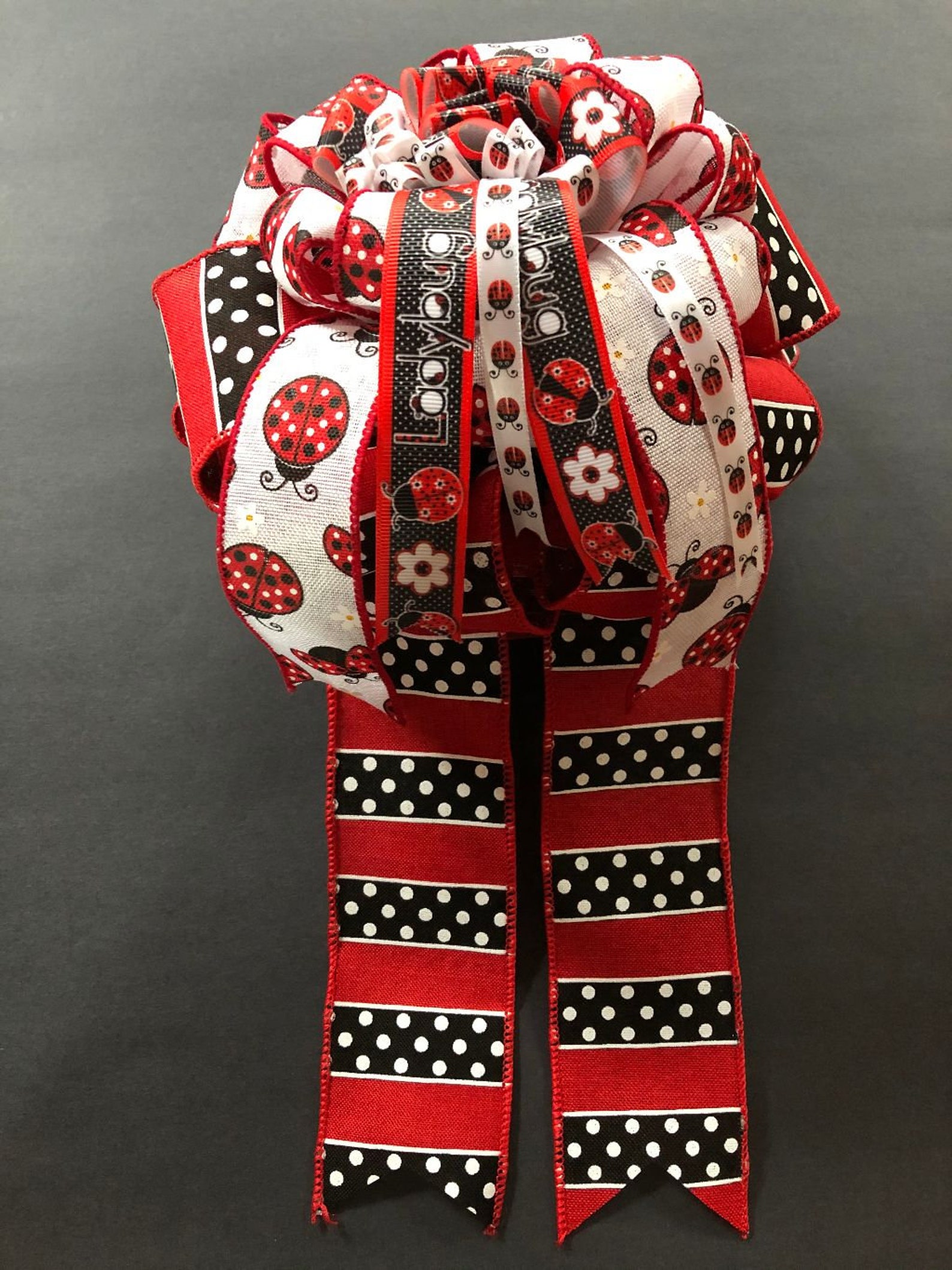 Ladybug Gift Bow for Gift Box, Gift Basket, Wreath, Door or Wall ...