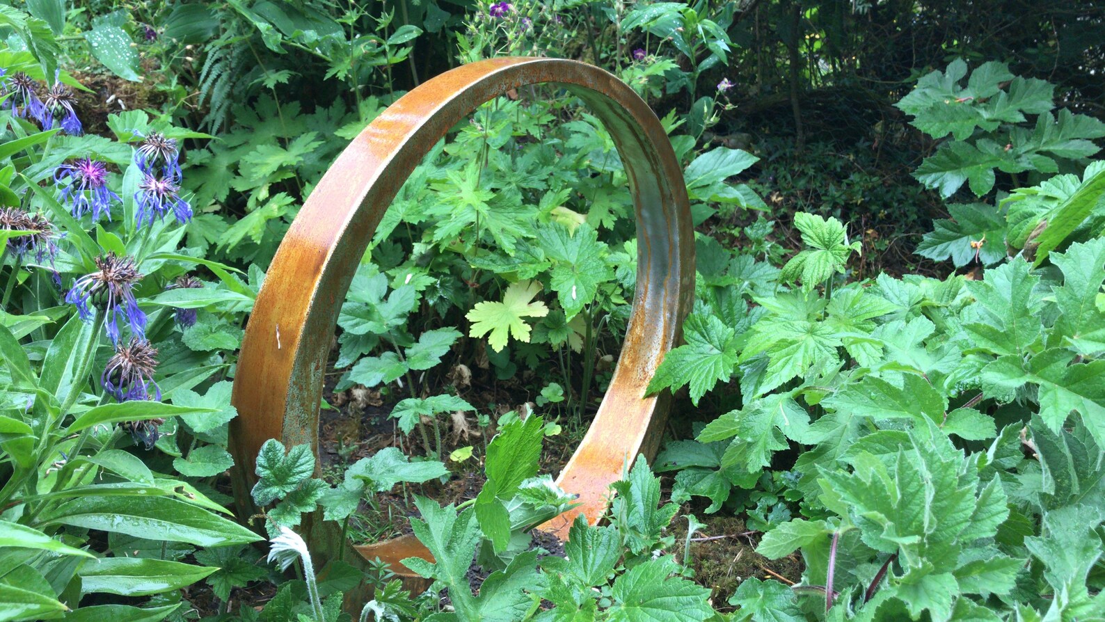 80cm Corten Steel Moon Gate - Etsy UK