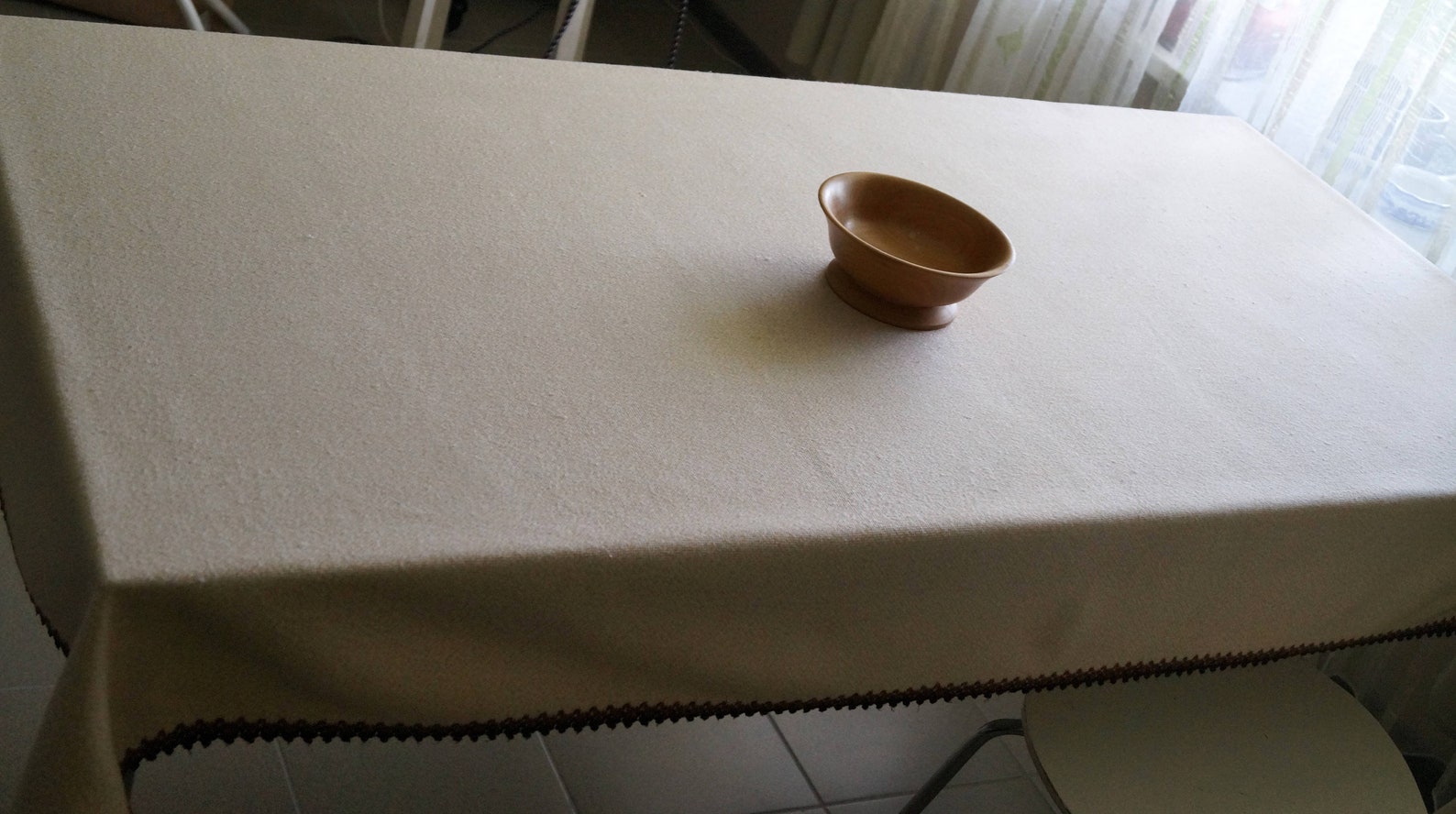 Vintage Swedish Tablecloth Beige Color Tablecloth With Lacy - Etsy