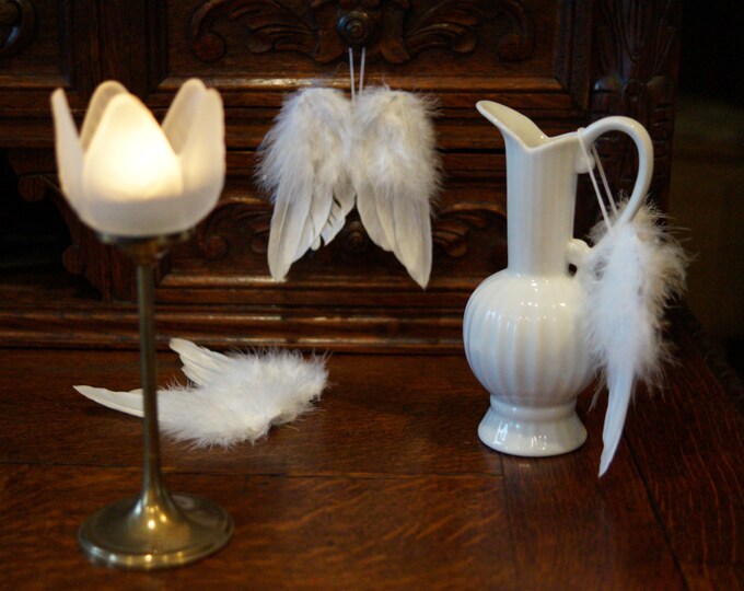 Vintage Angel Wings Set of Six Wings Handmade.decorations for Wedding ...