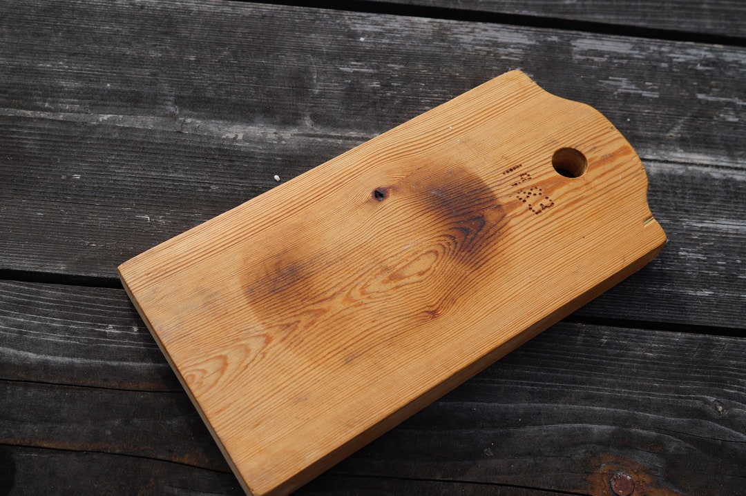 Vintage Swedish Wood Cutting Board: Rustic Farmhouse Kitchen Decor - Etsy