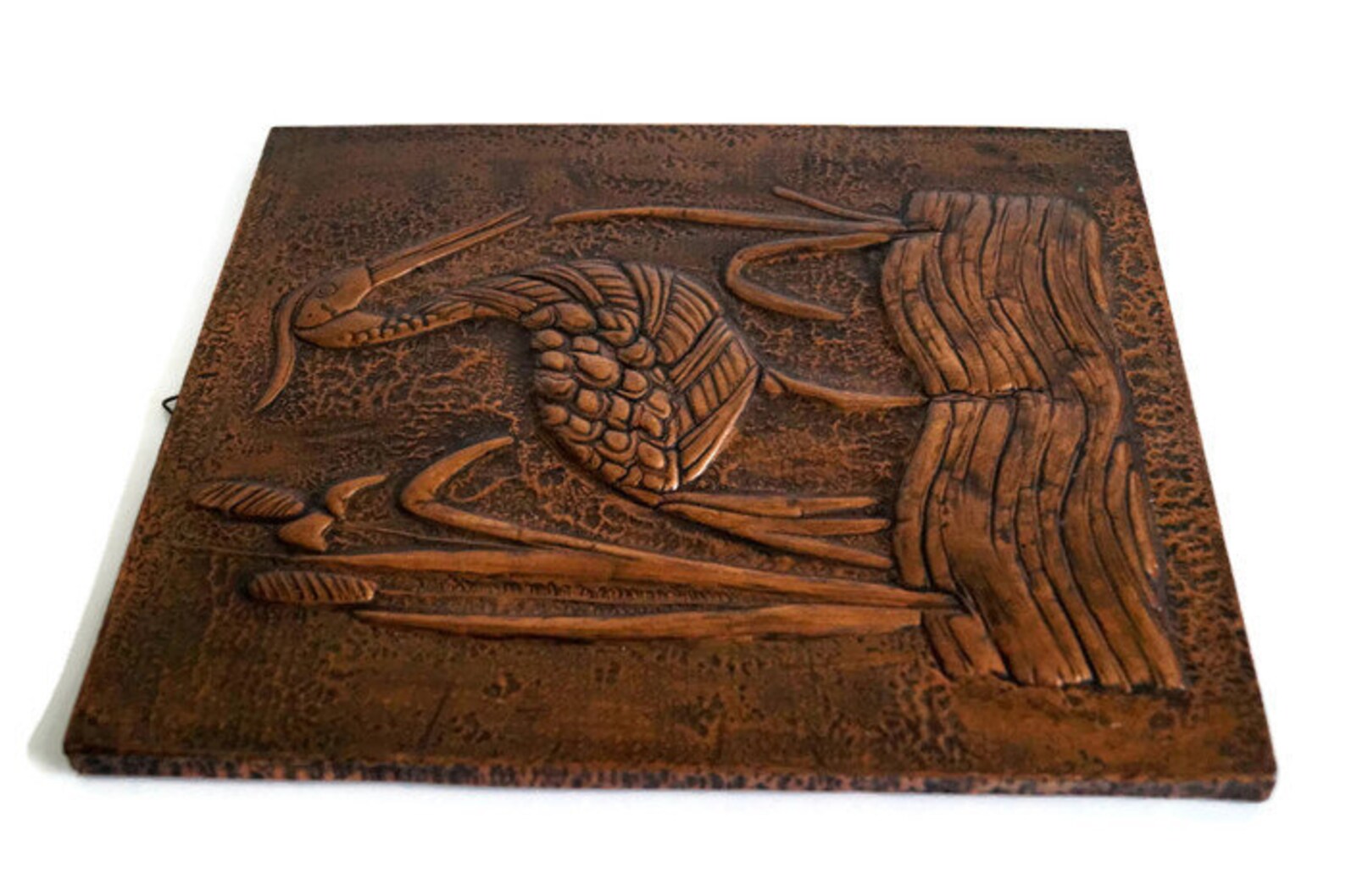 Relief Painting Plaque Engraved Wall Hanging Hand Made Wood - Etsy