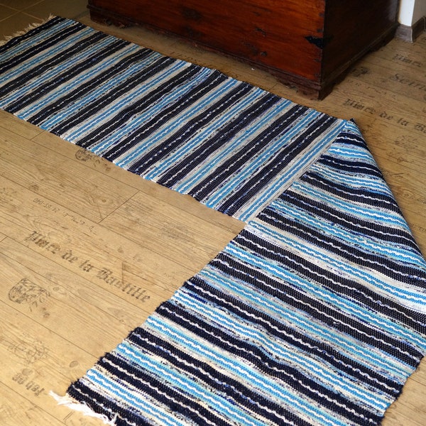 Rag Rug Runner - Etsy