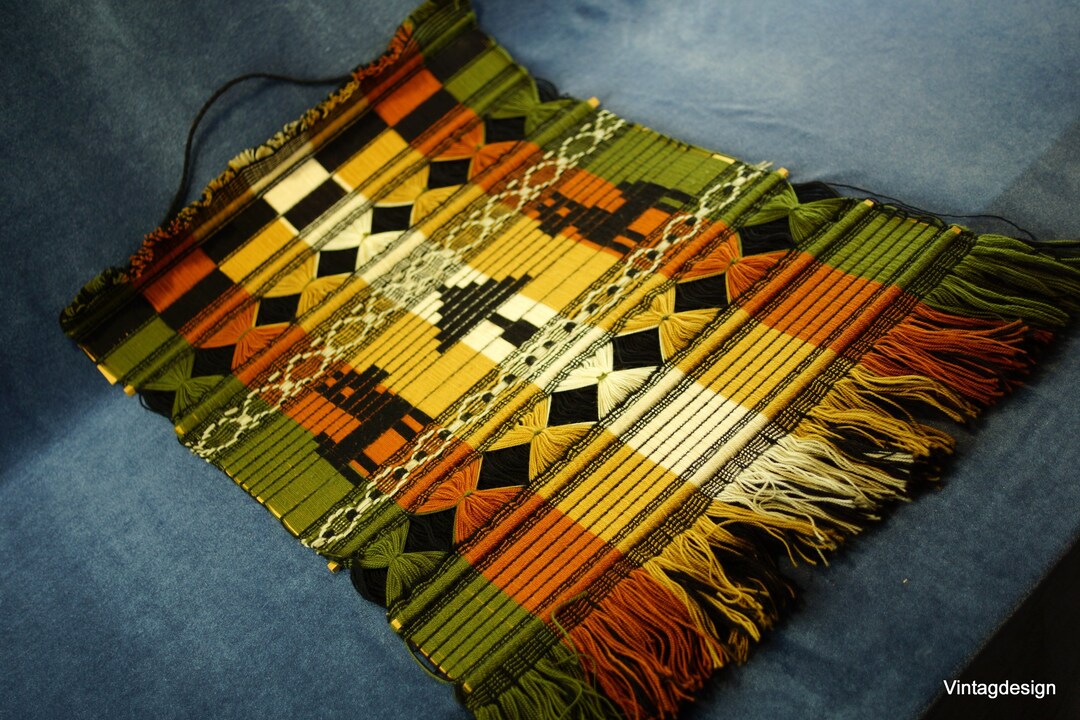 Vintage Ecuador Embroidery Wall Art Decor Embroidery Rustic Wall ...