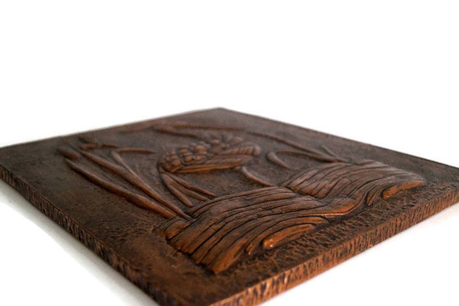 Relief Painting Plaque Engraved Wall Hanging Hand Made Wood - Etsy