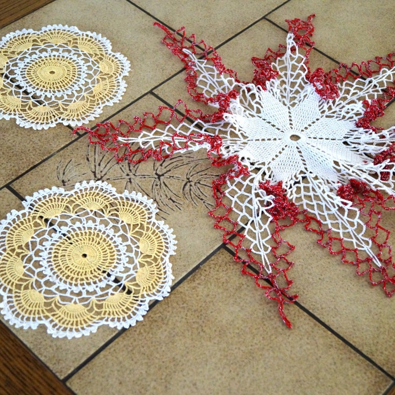 Colored Doilies - Etsy