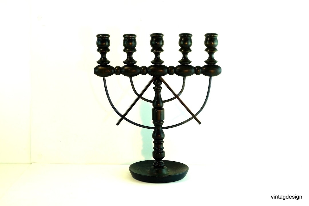 Vintage sueco natal castiçal tradicional arte popular candelabros de ...
