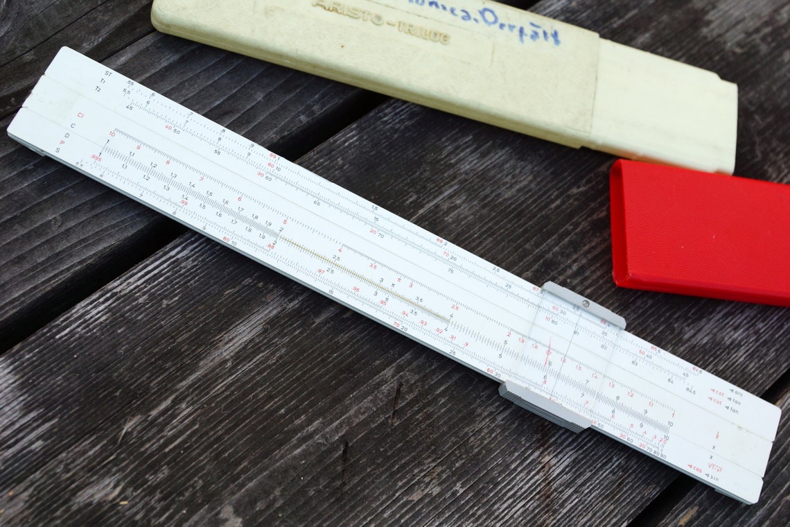 Vintage Calculation Marked Aristo Calculation Logarithm Ruler | Etsy