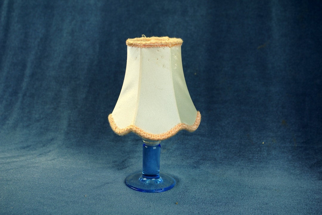 French Vintage Lamp Shades Fabric Covered Lamp Shades Fringed Lamp ...