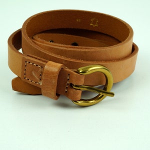 Leather Belt. Cognac Color Real Leather Belt. Hip or Waist Belt. Very ...