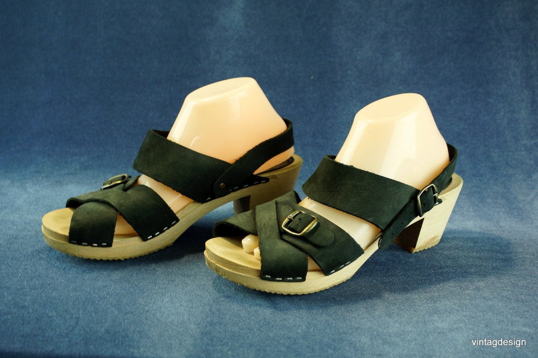 Sabots en bois Chaussures Boho sabots en bois vintage Eur 41 par EDBLAD ...