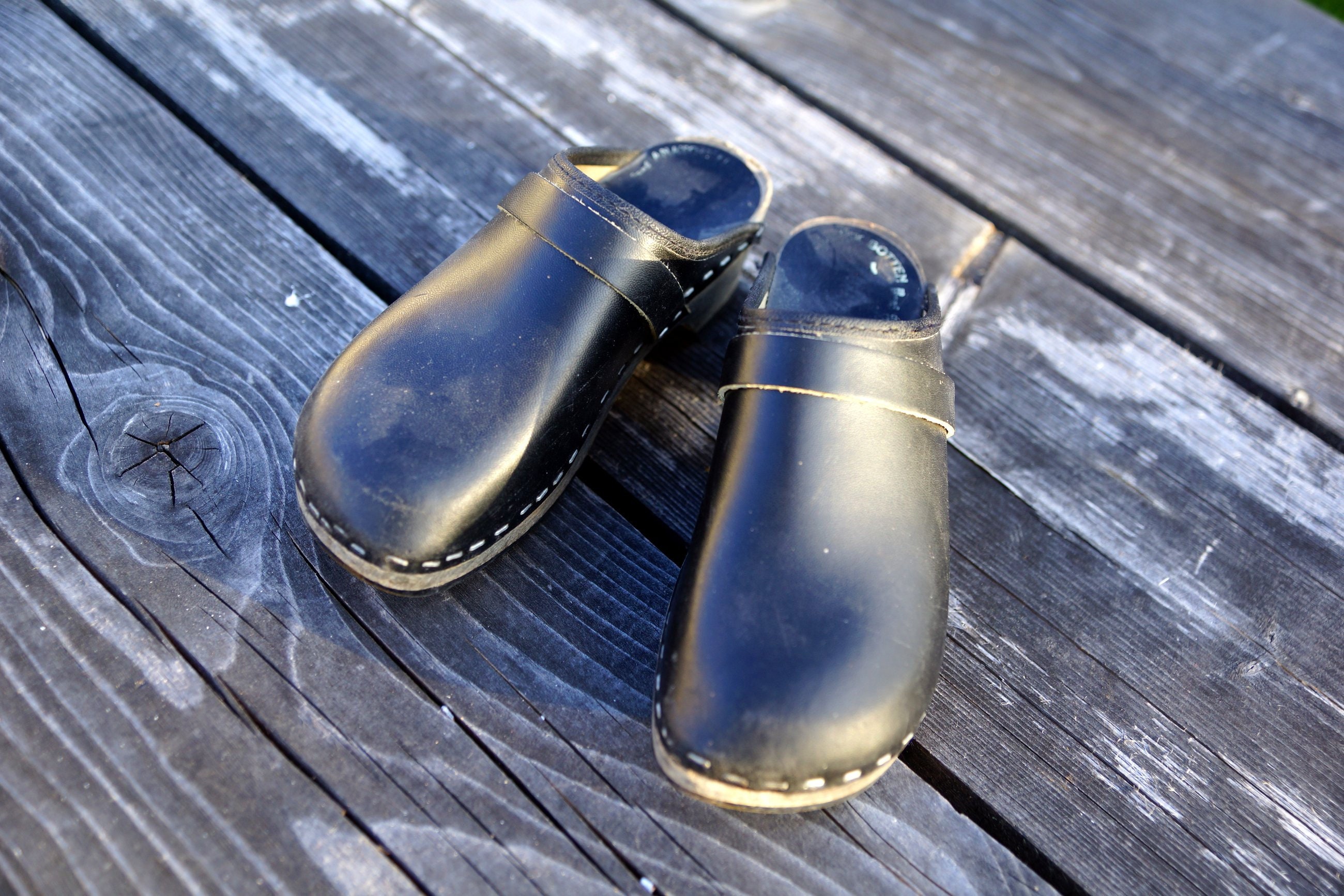 Wood Clogs Boho Shoes Vintage Wooden Clogs Eur30 Swedish - Etsy