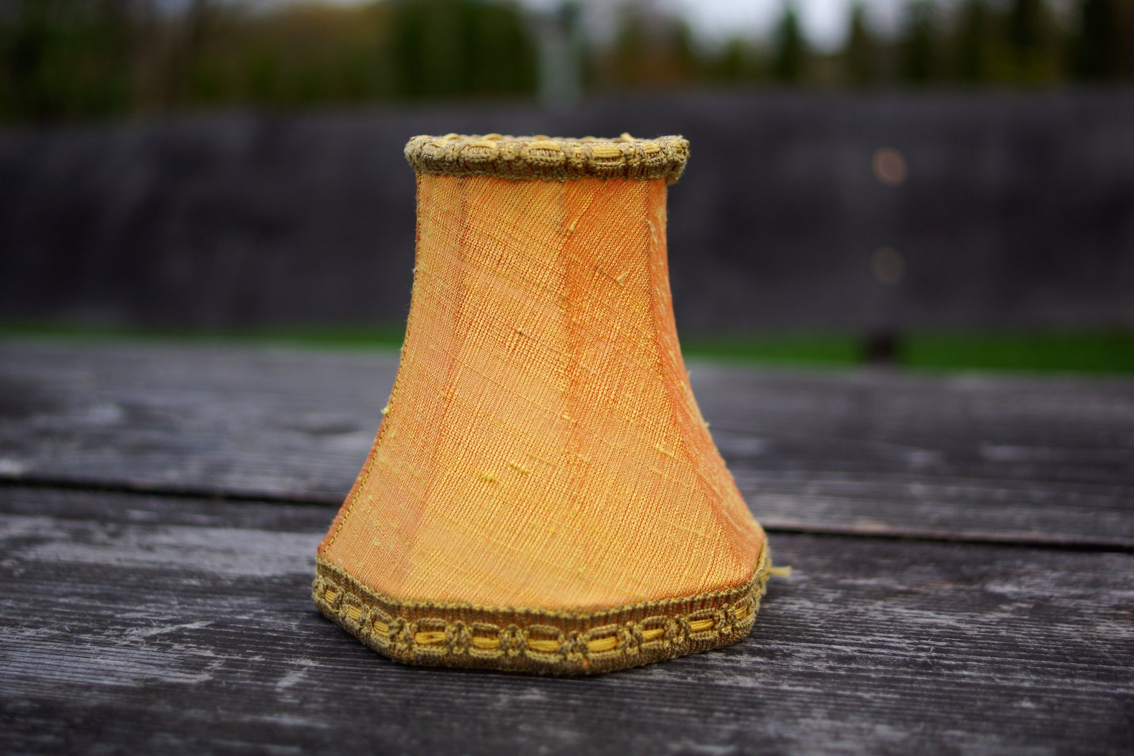 French Vintage yellow Lamp Shades Fabric Covered Lamp Shades | Etsy