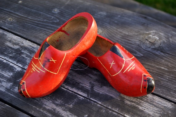 Vintage Scandinavian wooden clogs Dutch Wooden Shoes … - Gem