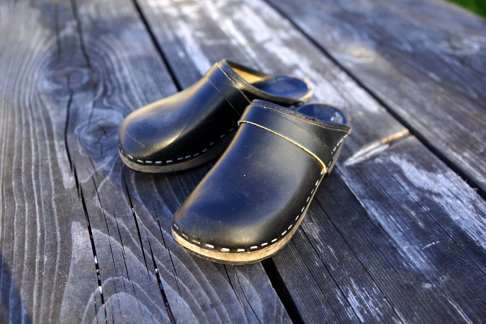 Wood Clogs Boho Shoes Vintage Wooden Clogs Eur30 Swedish - Etsy