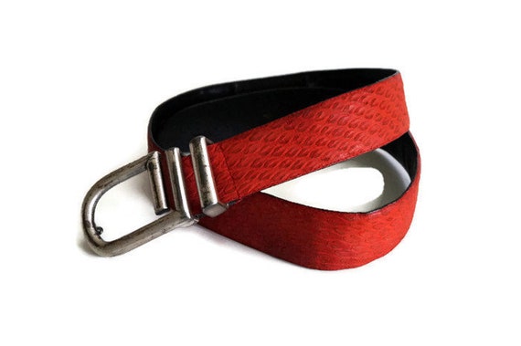 Genuine Leather belt red color Made in Germany by SC… - Gem