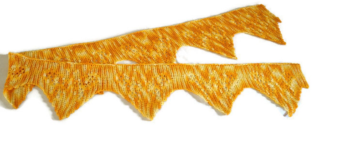 Swedish Vintage Crochet Valance Yellow Crochet Valance Handmade Window ...