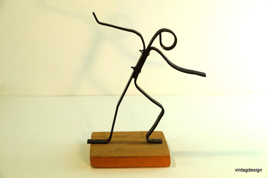 Vintage Metal Statue, Thinking Man Statue, "the Thinker". - Etsy
