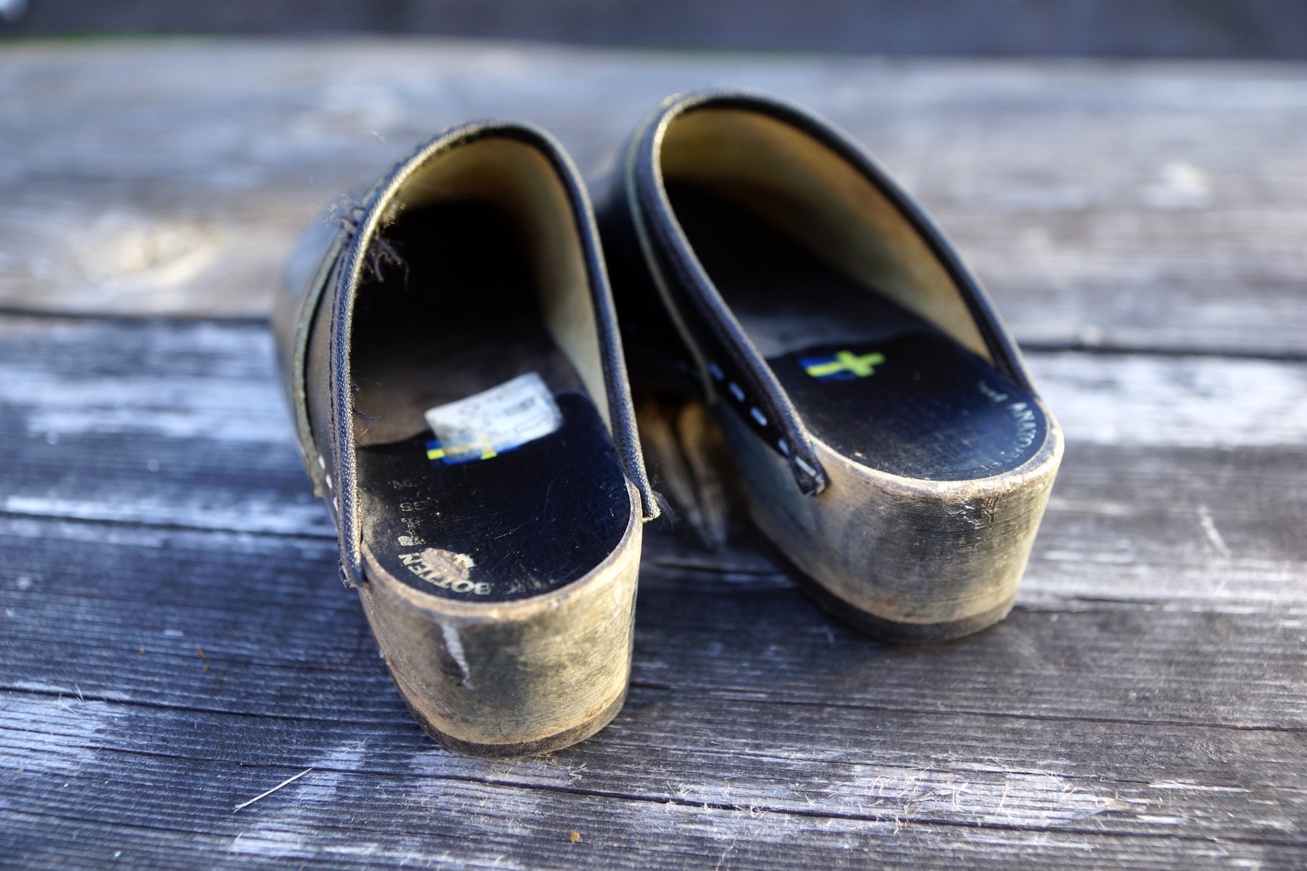 Wood clogs Boho shoes Vintage wooden clogs Eur30 Swedish | Etsy