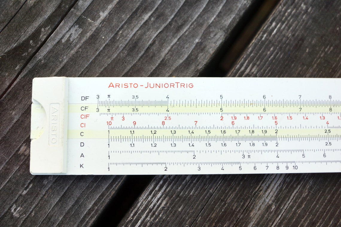 Vintage Calculation Marked Aristo Calculation Logarithm Ruler | Etsy