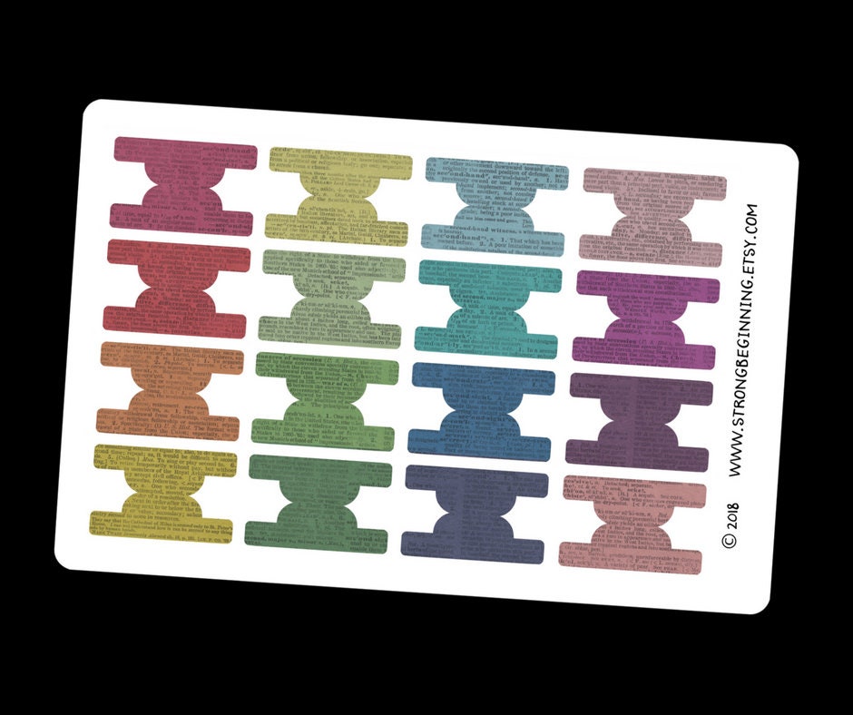 Dictionary Paper Divider Tab Stickers Bullet Journal | Etsy