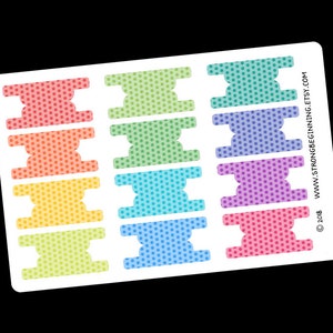 Dot Divider Tab Stickers, Bullet Journal Stickers, Planner Stickers ...