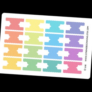 Dot Divider Tab Stickers, Bullet Journal Stickers, Planner Stickers ...