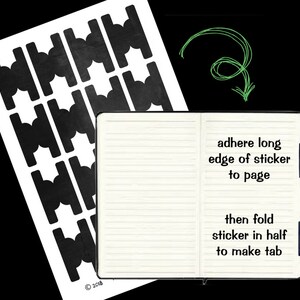 Chalkboard Divider Tab Stickers, Bullet Journal Stickers, Planner ...