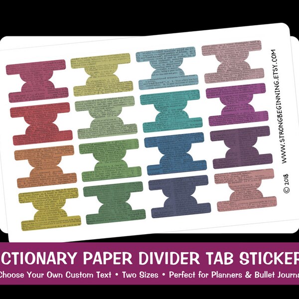 Tab Stickers - Etsy