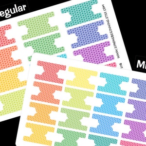 Dot Divider Tab Stickers, Bullet Journal Stickers, Planner Stickers ...
