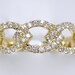 14K Yellow Gold Diamond Prong Link Chain Anniversary Wedding Stackable ...