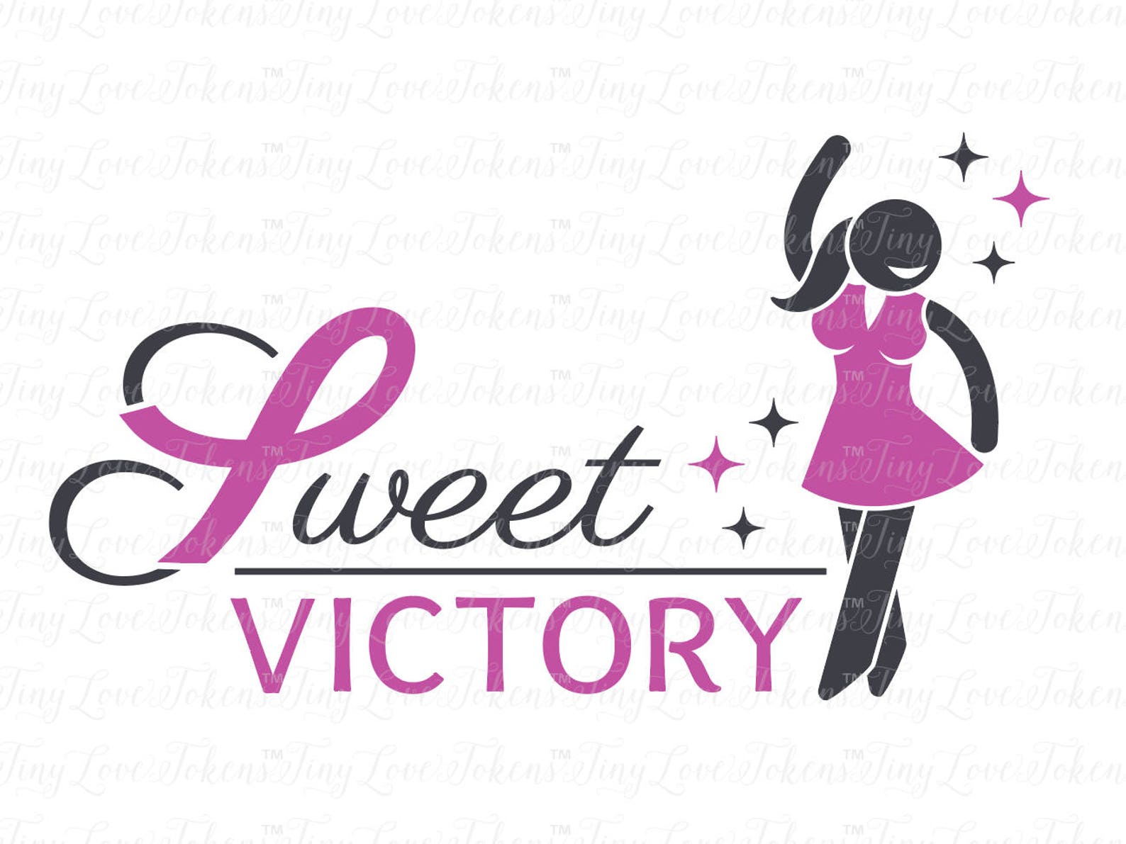 Sweet Victory Breast Cancer Design (.svg/.dxf/.pdf/.eps/.jpeg) - Etsy