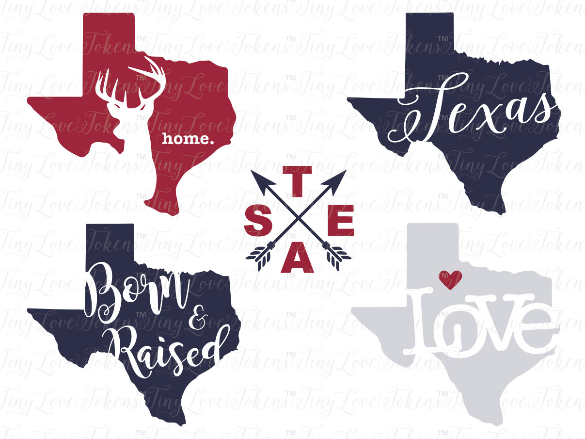 Texas Love Design for Silhouette and other craft cutters | Etsy