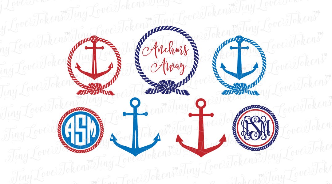 Anchors Away SVG Design for Silhouette and Other Craft Cutters (.svg ...