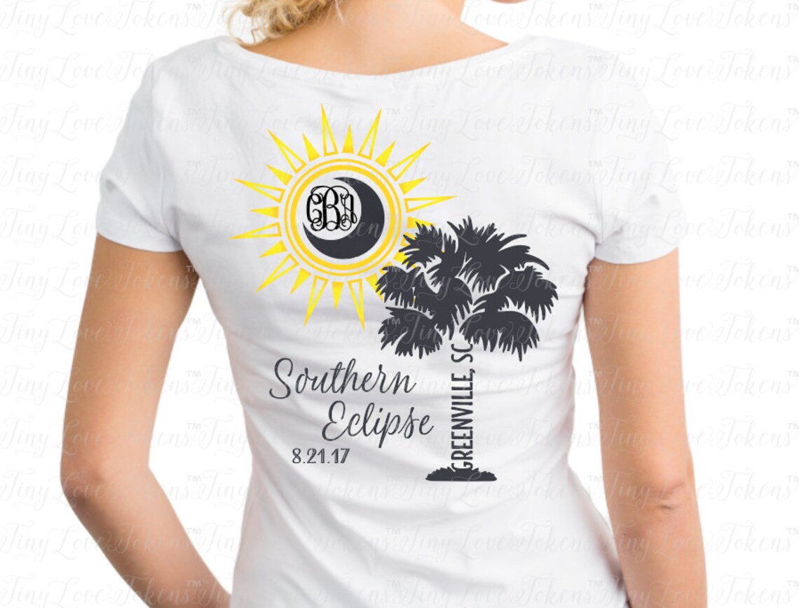 Southern Eclipse Greenville SC Design (.svg/.dxf/.eps/.pdf/.jpg) - Etsy