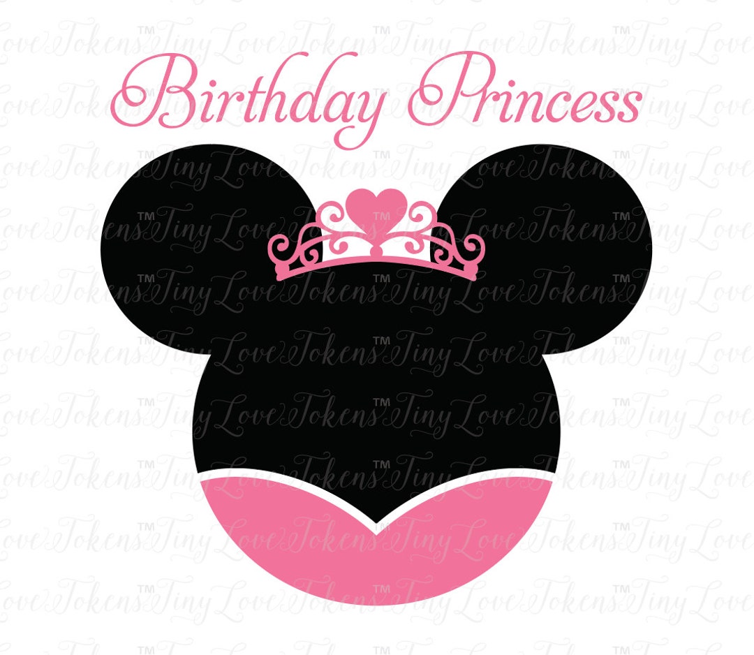 Disney Birthday Princess Design for Silhouette and Other Craft Cutters ...
