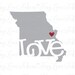Missouri Love Design for Silhouette and Other Craft Cutters (.svg/.dxf ...