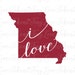 Missouri Love Design for Silhouette and Other Craft Cutters (.svg/.dxf ...