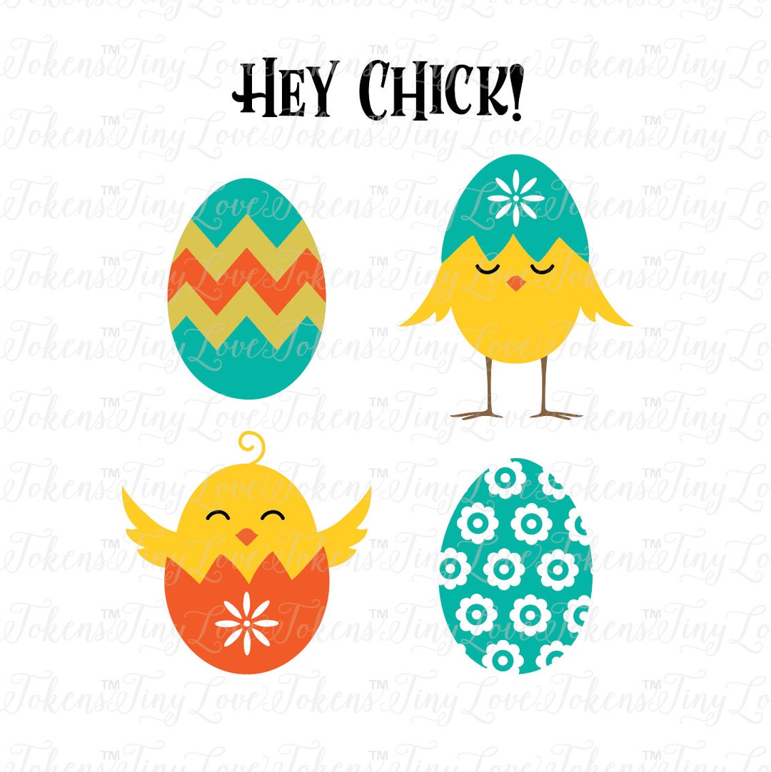 Hey Chick SVG Design for Silhouette and Other Craft Cutters (.svg/.dxf ...