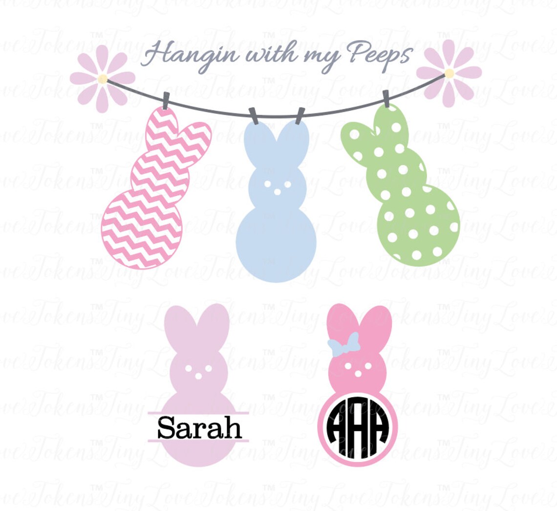 Hangin With My Peeps SVG Design for Silhouette and Other Craft - Etsy