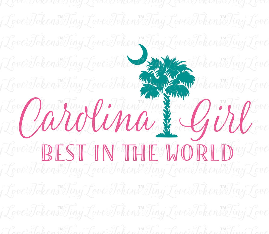 Carolina Girl Script Design for Silhouette and Other Craft - Etsy