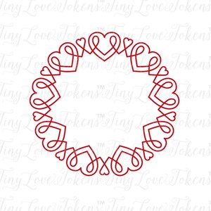 Valentines Monogram SVG Design for Silhouette and Other Craft Cutters ...