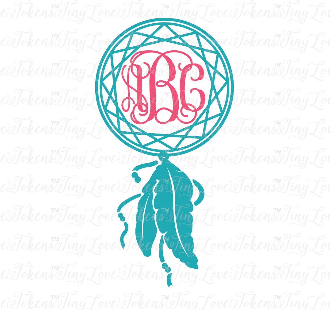 Dreamcatcher Monogram Design for Silhouette and Other Craft Cutters ...