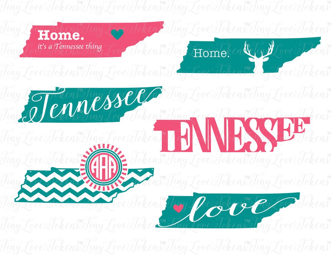 Tennessee Life SVG Design for Silhouette and Other Craft Cutters (.svg ...