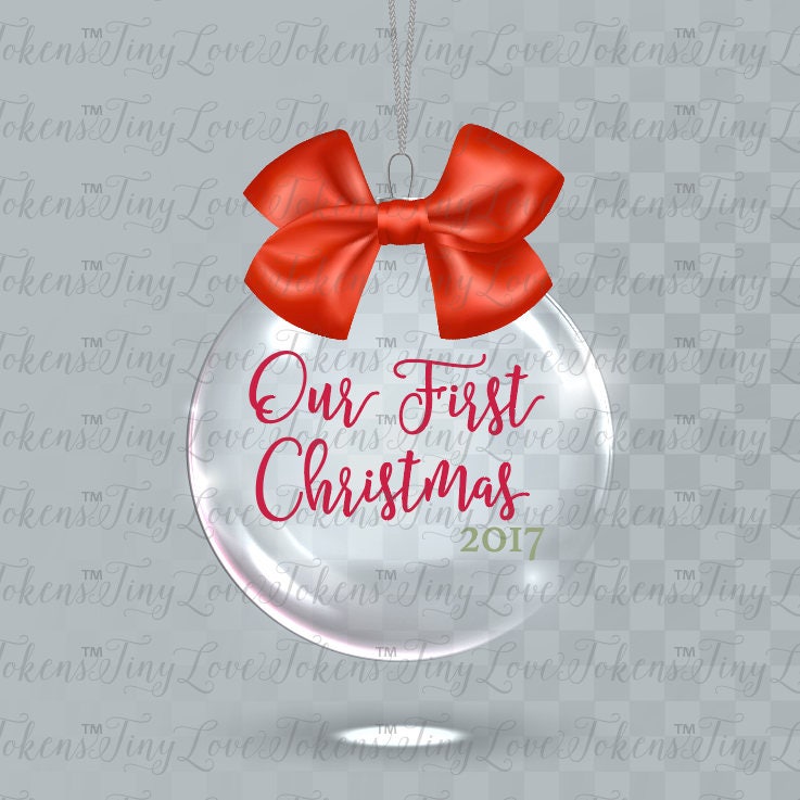 Our First Christmas 2017 Design (.svg/.dxf/.eps/.pdf/.png) - Etsy