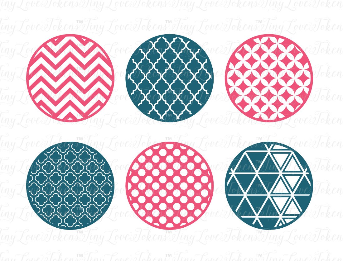 Patterned Circles Design for Silhouette and Other Craft - Etsy