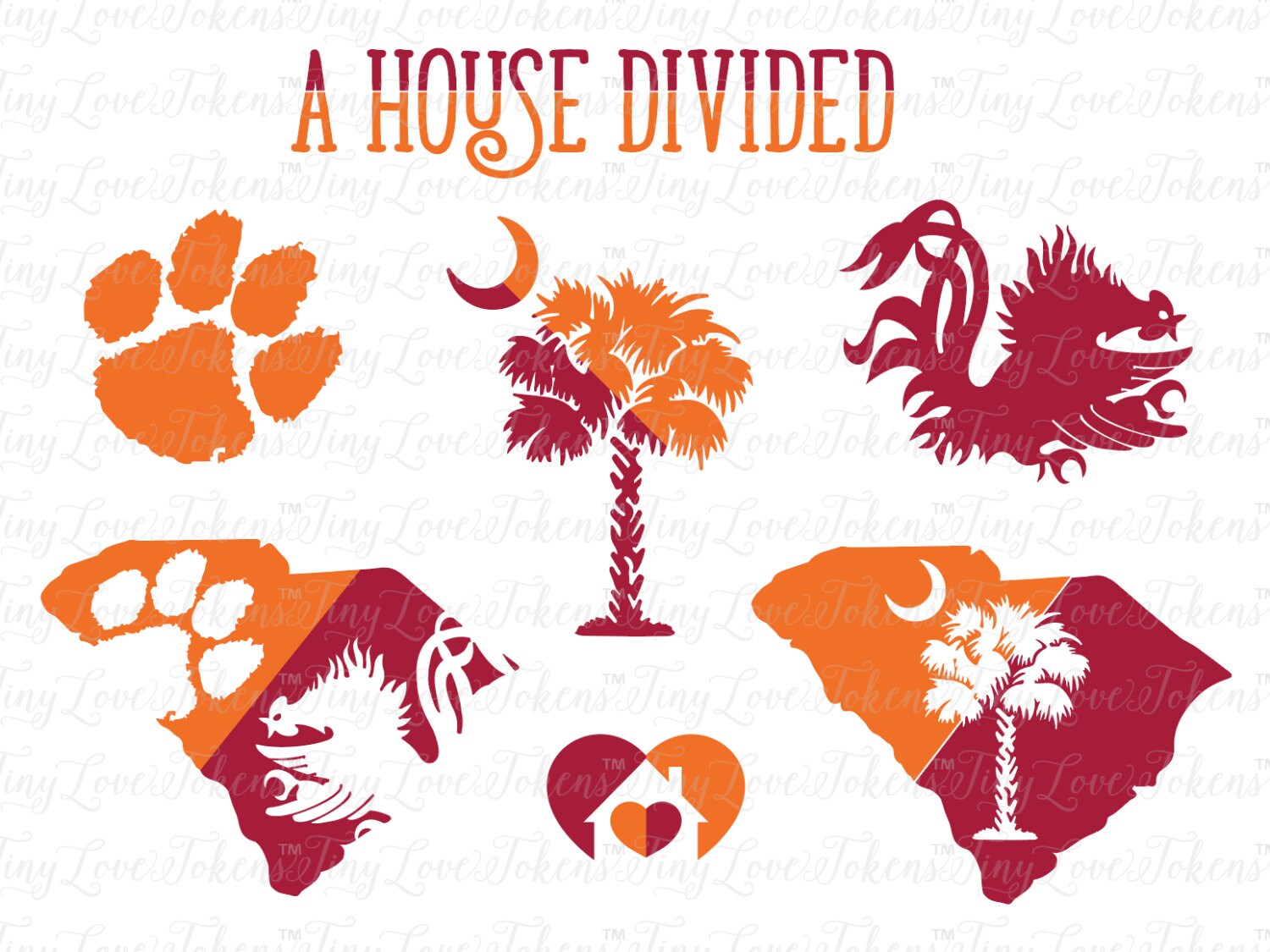 A House Divided Design for Silhouette and other craft cutters | Etsy
